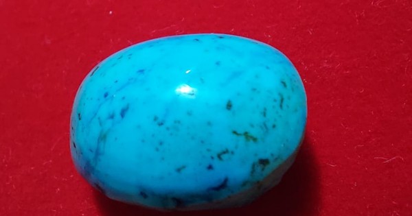 Natural Firoza Stone / Turquoise Stone Lab Certified 18.55 Ratti / 16.7 ...